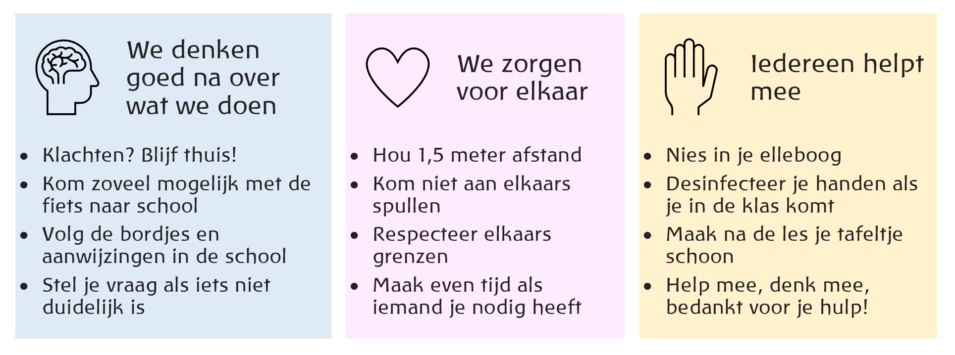 Laten we ons hoofd, hart en handen blijven gebruiken voor een ...